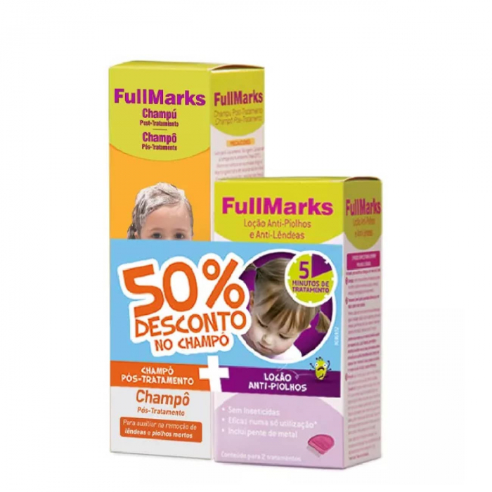 Fullmarks Pack Loção + Shampoo Pós-Tratamento Piolhos