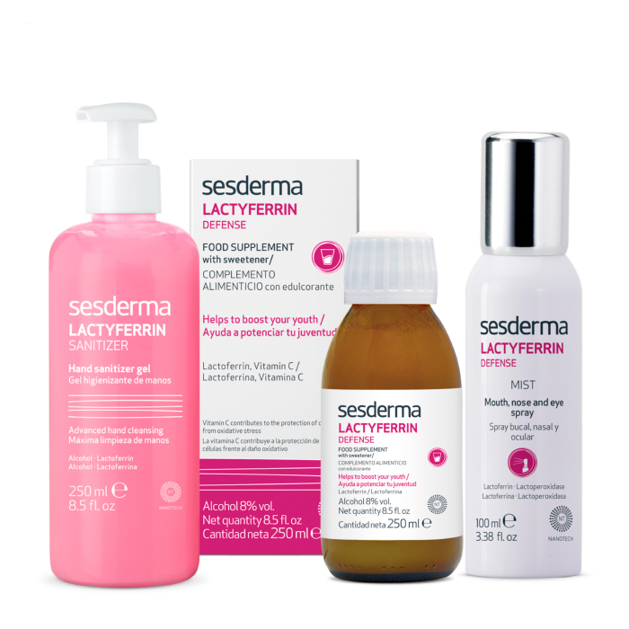 Sesderma Lactyferrin Defense Kit Gel + Suplemento + Spray