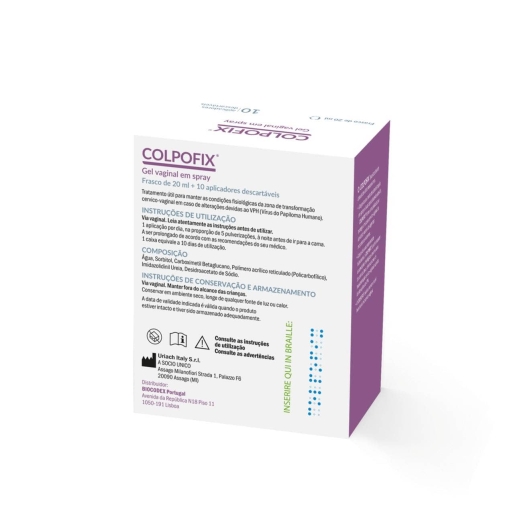 Colpofix Gel Vaginal em Spray 20ml + 10 aplicadores